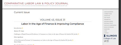 Comparative Labor Law & Policy Journal | International Association of ...
