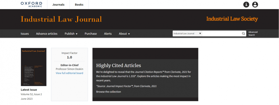 Industrial Law Journal | International Association of Labour Law Journals